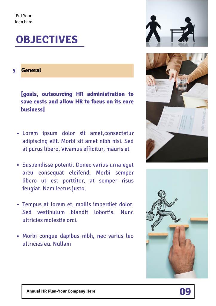 HR Annual Plan Template | HR Strategy | Small Business (editable ...
