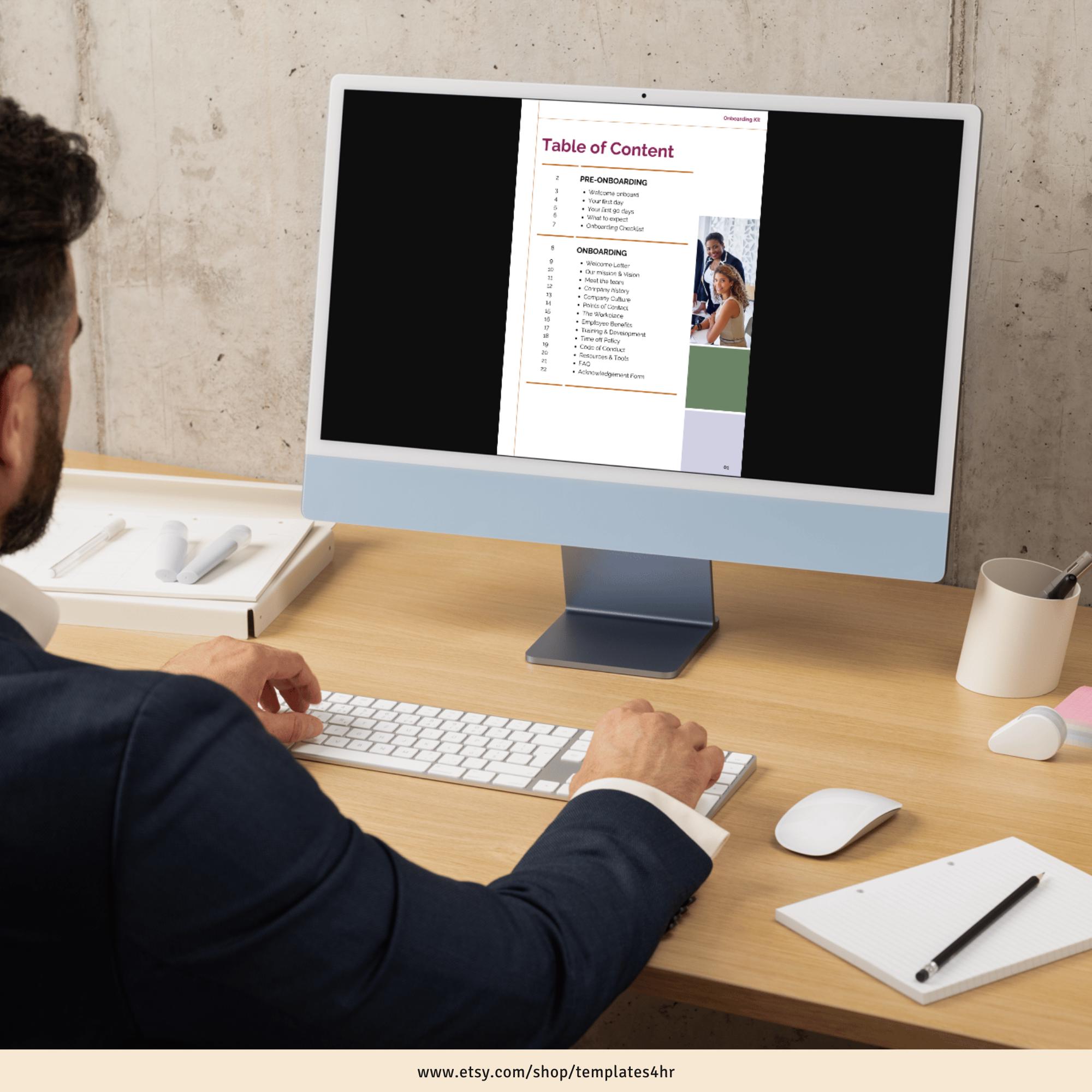 Employee Onboarding Kit Template | HR Onboarding Checklist for Small ...