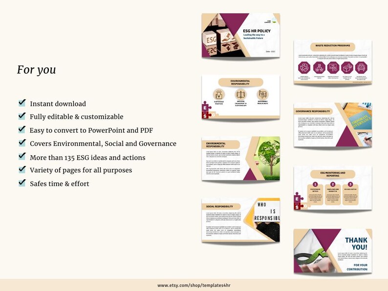ESG and CSR Bundle for HR Professionals & Small Businesses - Etsy