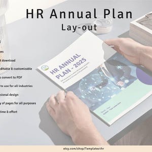 HR Annual Plan Template | HR Strategy | Small Business (editable ...