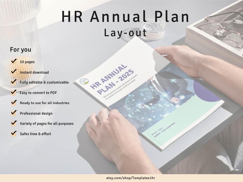 HR Annual Plan Template | HR Strategy | Small Business (editable ...