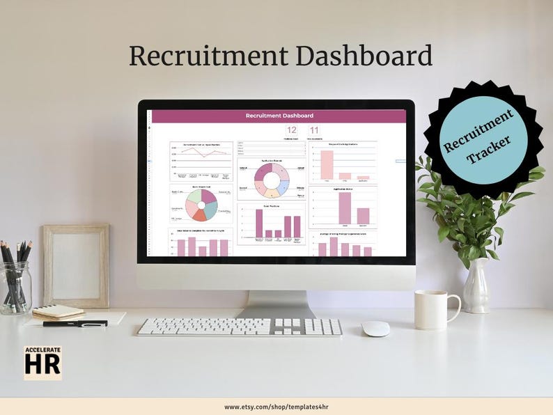 Recruitment Tracker Dashboard: HR Hiring Tool (google Sheets Template ...