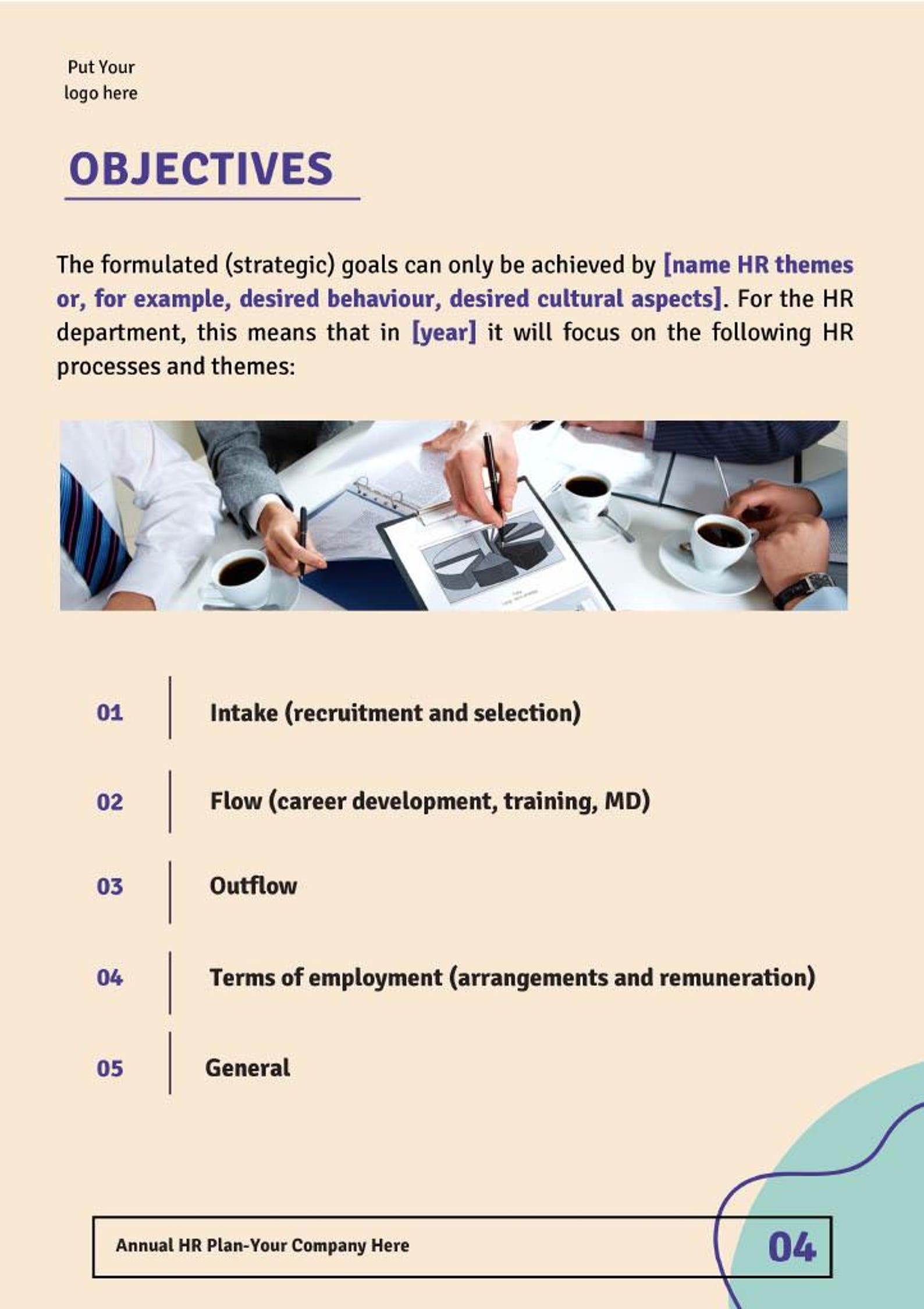 HR Annual Plan Template | HR Strategy | Small Business (editable ...