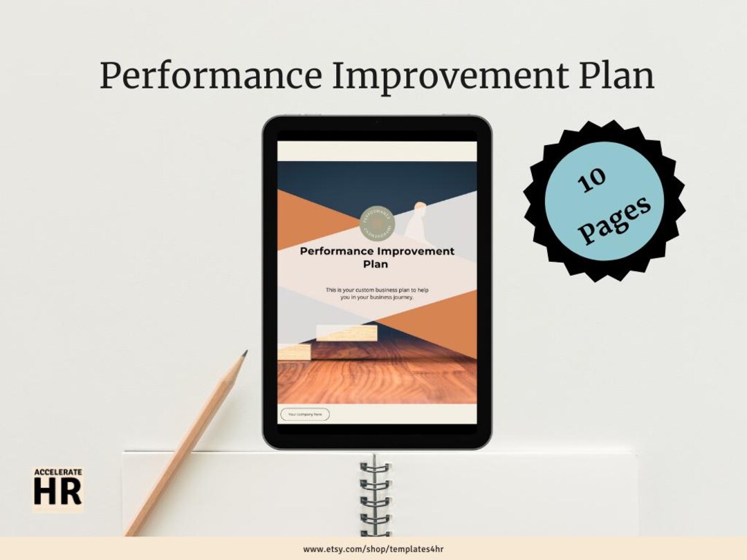 Performance Improvement Plan PIP Template for HR Professionals and SME ...