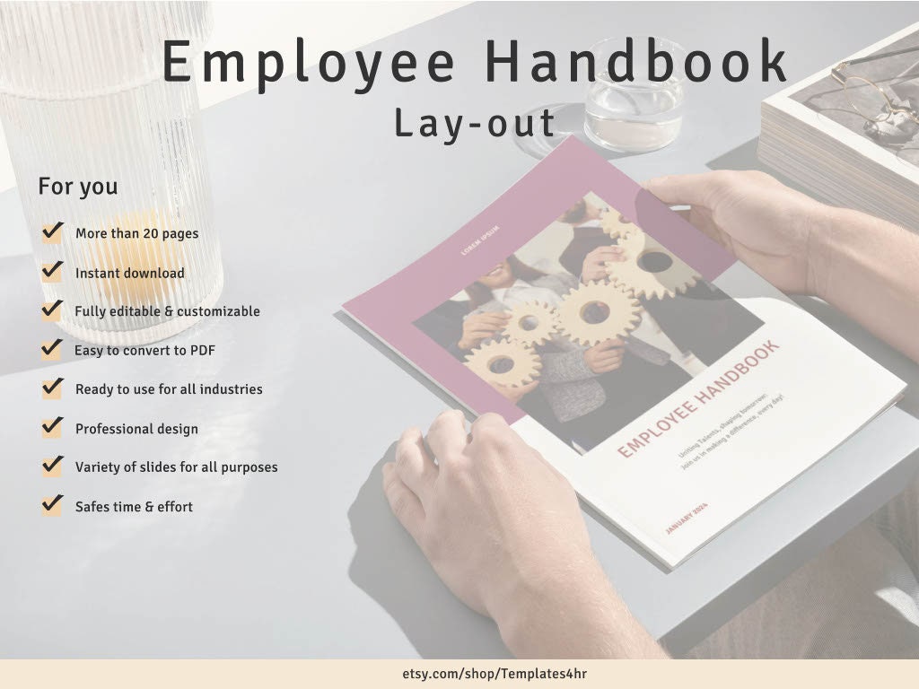 Comprehensive Employee Handbook Template HR Onboarding Employee ...