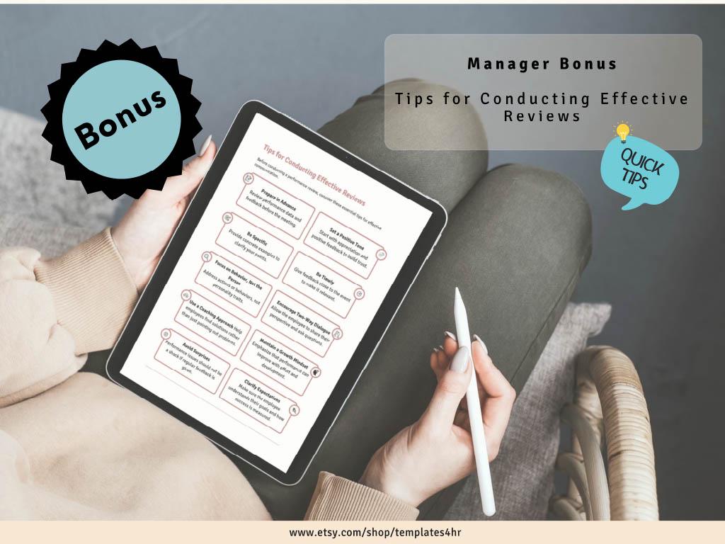 Annual Goal Setting & Review Form: Digital HR Template (printable) - Etsy