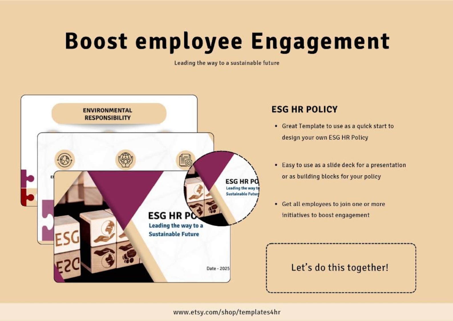 ESG HR Policy Template: Editable, Printable (digital Download) - Etsy