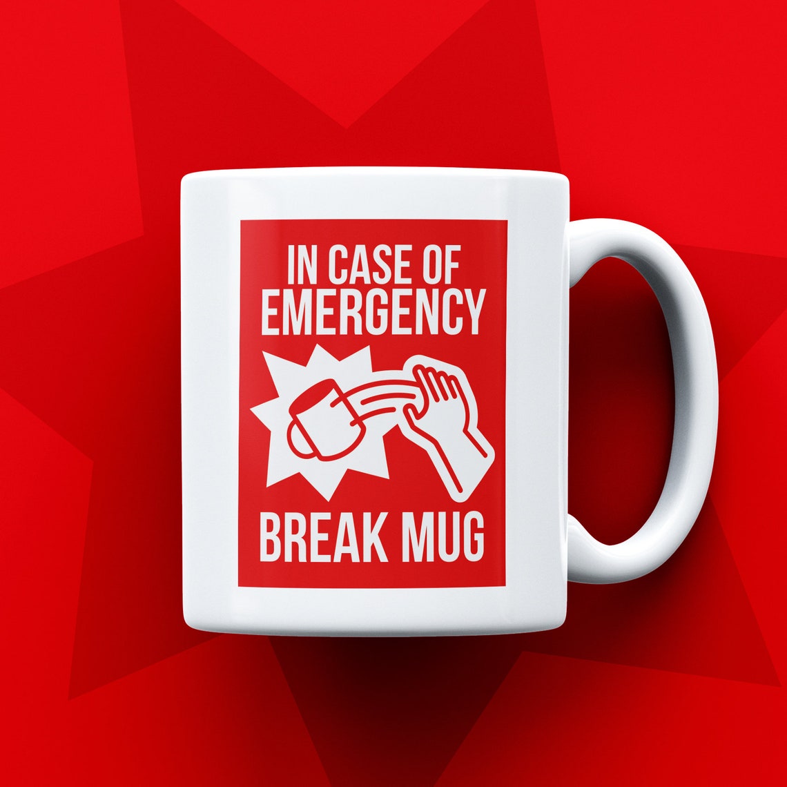 In Case of Emergency Break Mug: Funny Office Gift, Fun Gift, Quirky ...