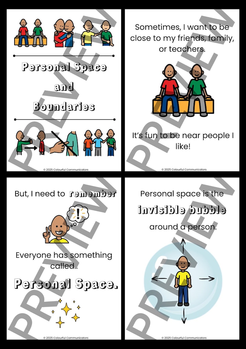 Setting Boundaries Autism Social Stories - Speech Therapy Materials ...