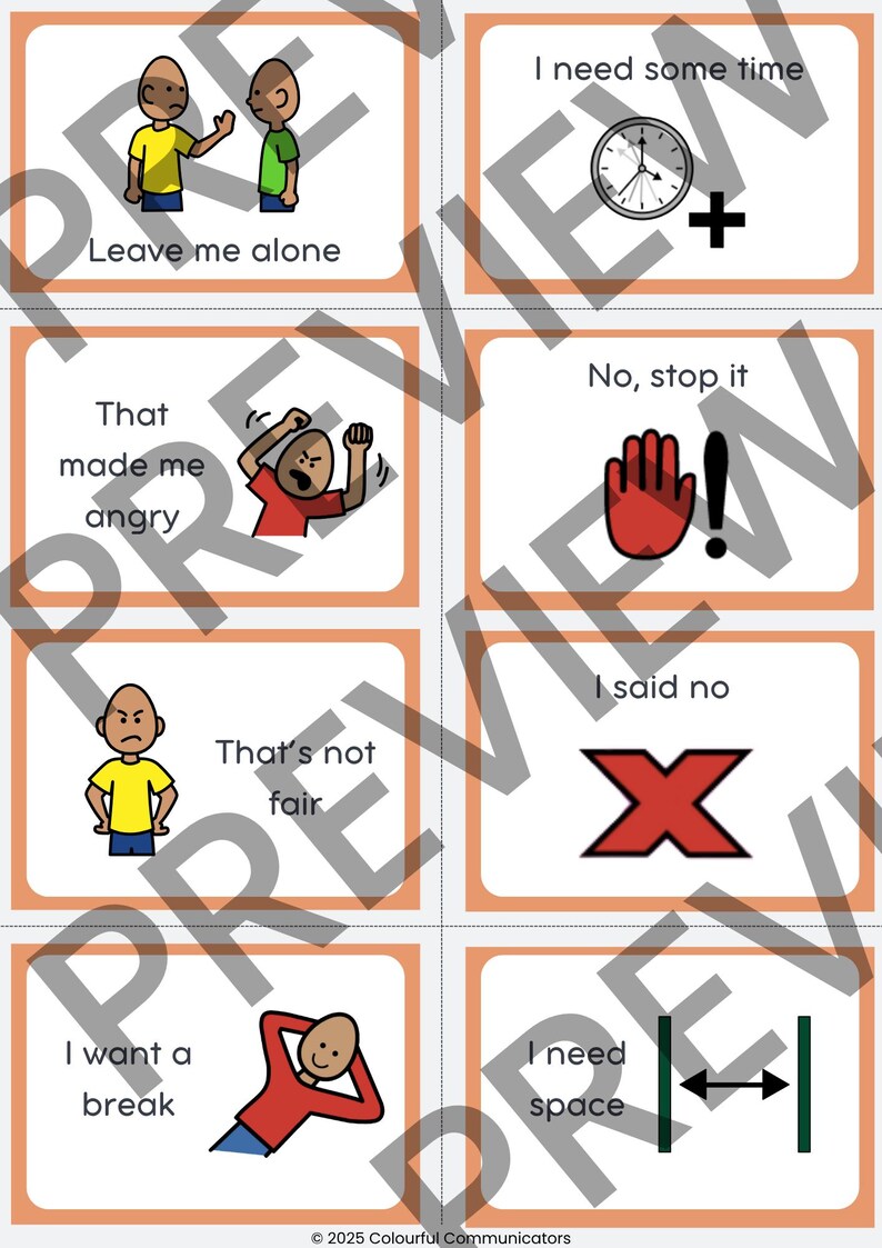 Emotion Phrase Cards: Gestalt Language Processing, AAC + Autism Speech ...