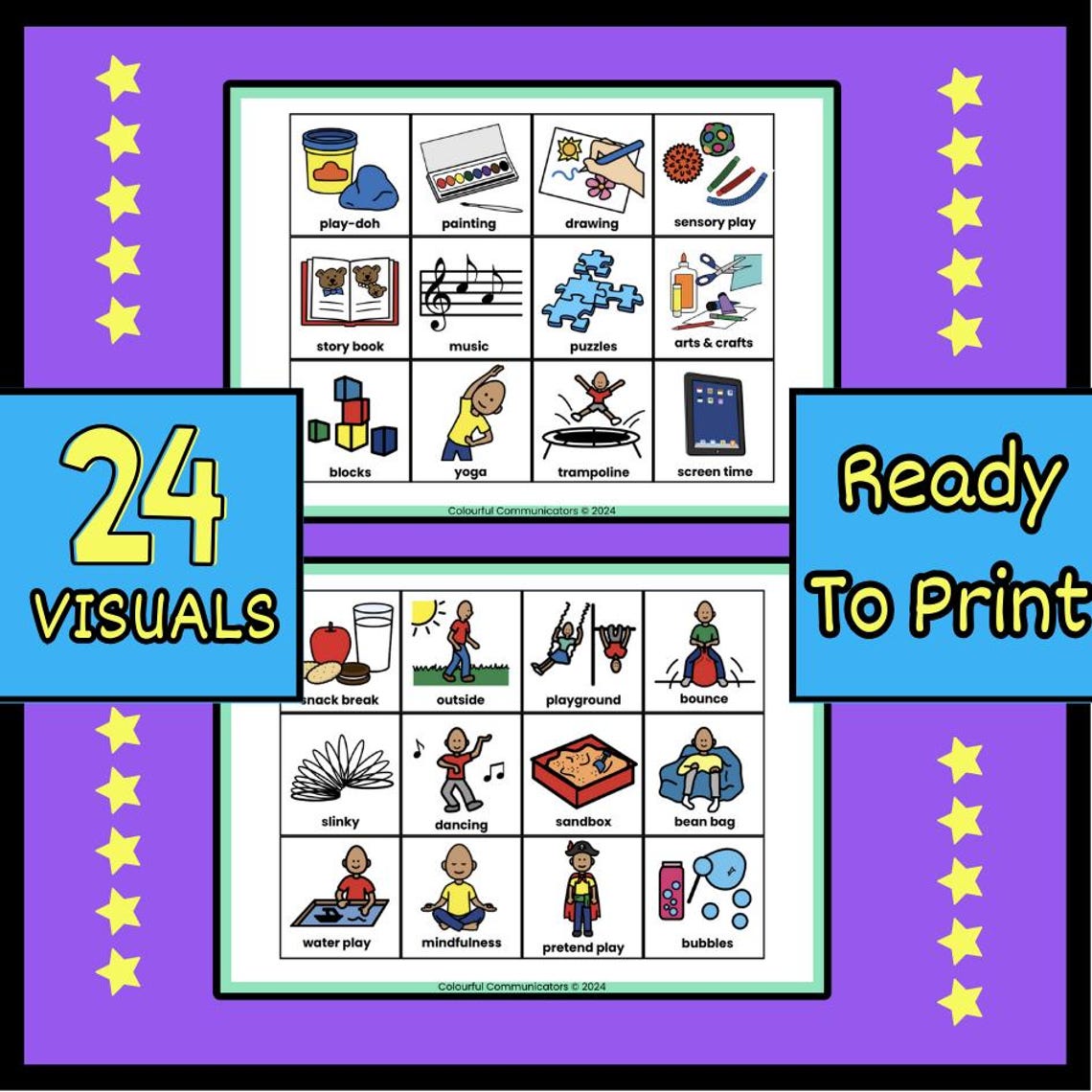 Choice Board Templates & Visuals – Emotional Regulation, Classroom ...