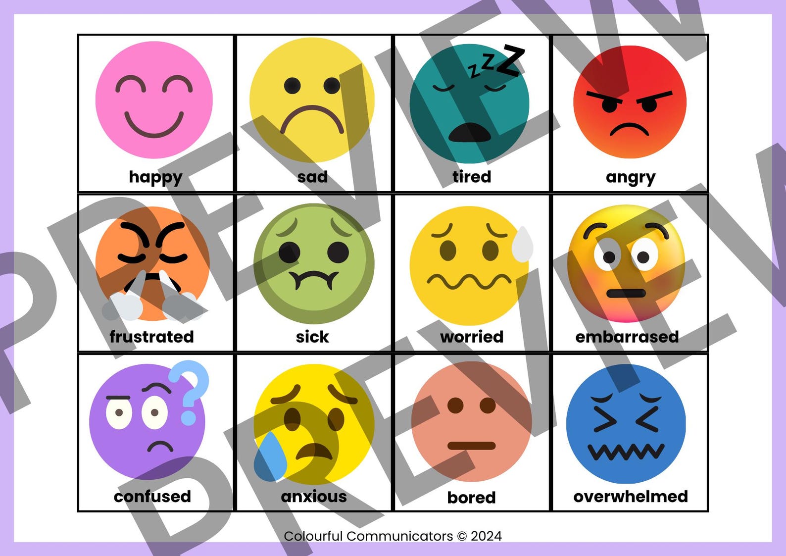 Autism Emotional Regulation I Feel I Need Choice Board: Visual Supports ...
