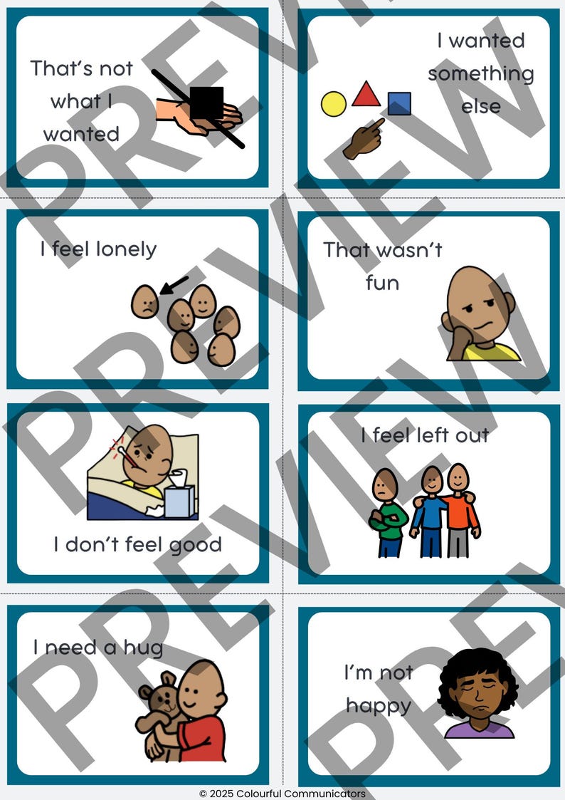 Gestalt Language Processing, Emotion Cards for Special Education ...