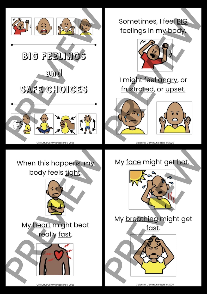 Autism Social Story: Managing Big Emotions + Hitting - Positive ...