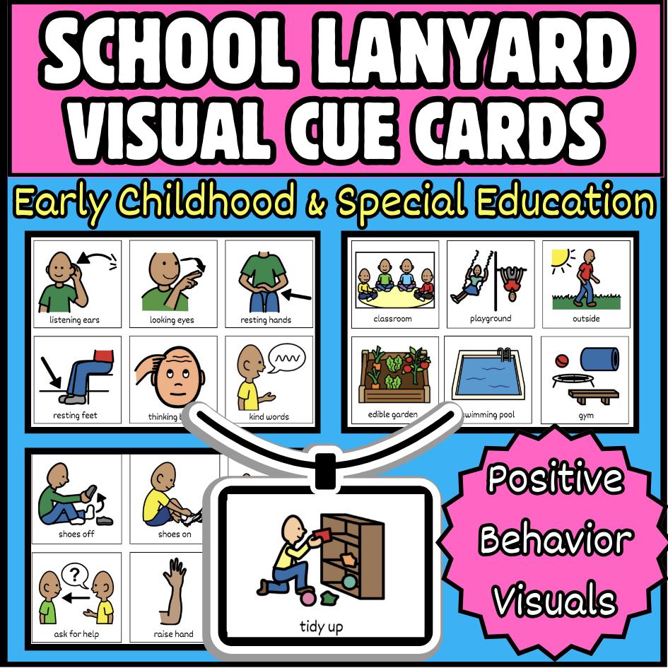 Autism Visual Cue Cards for School: Classroom Visual Supports ...