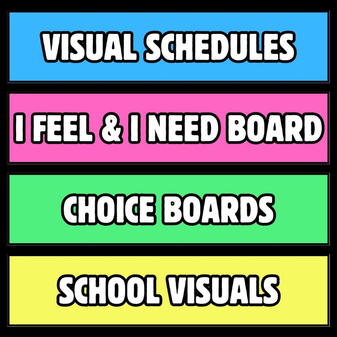 Visual Schedule Autism | Visual Cue Cards | Emotional Regulation ...