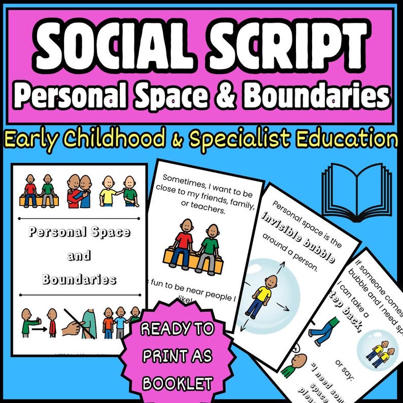 Personal Space Social Story: Autism, Boundaries & Emotional Regulation ...