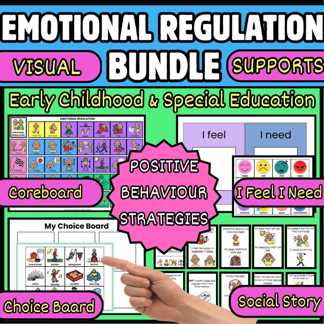 Calm Down Strategies | Behavior Support Visuals | Social Stories Autism ...