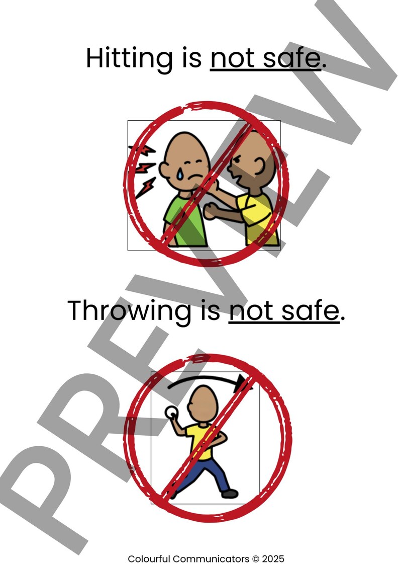 Social Stories Hitting | Social Stories Emotions | Social Stories ...