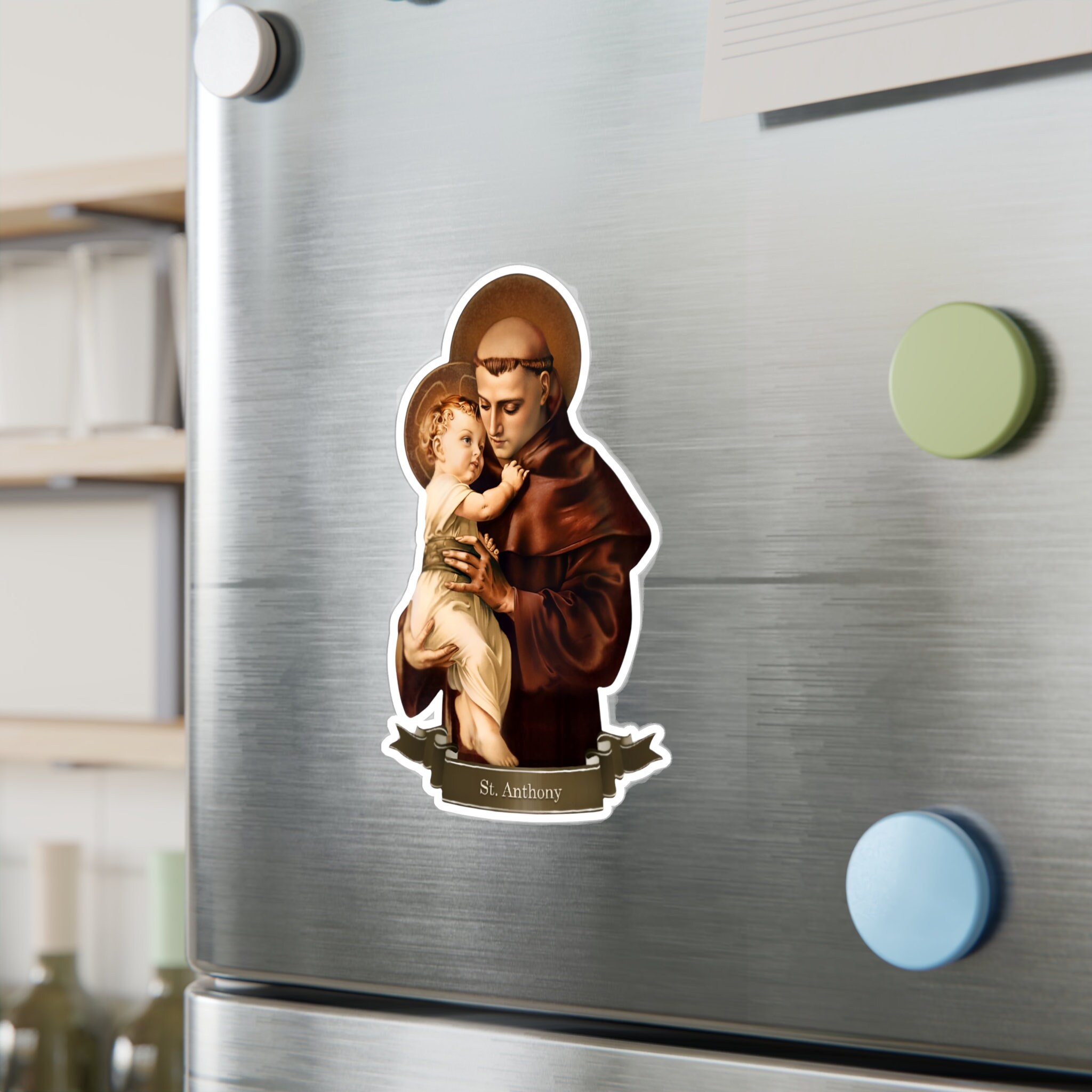 St Anthony, Kiss-cut Vinyl Decals - Etsy