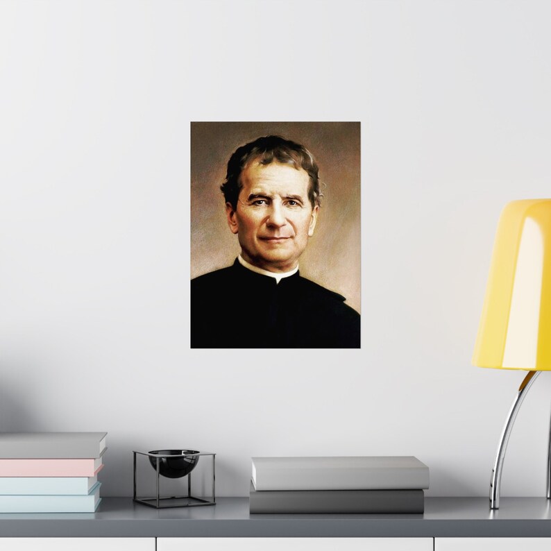 The Portrait of Saint John Bosco Matte Vertical Posters - Etsy