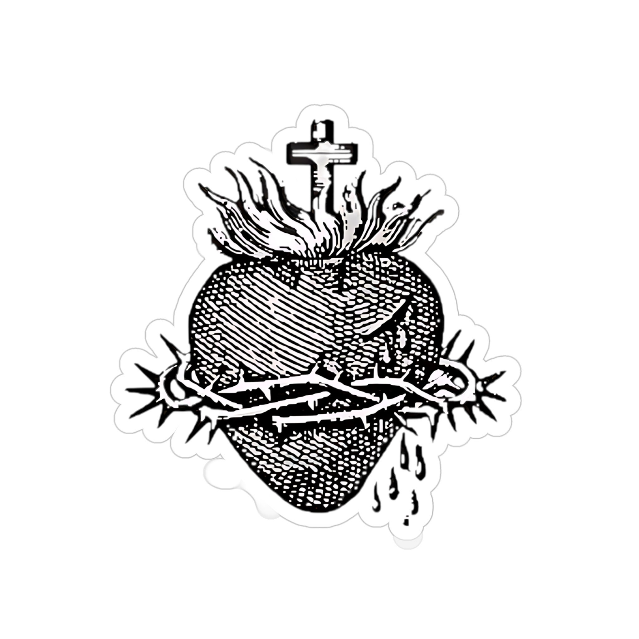 The Hearts of Jesus, Mary, and Saint Joseph, Transparent Bumper Sticker ...