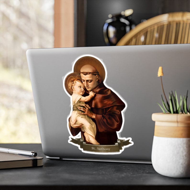 St Anthony, Kiss-cut Vinyl Decals - Etsy