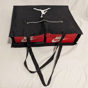 Nike Air Jordan JUMPMAN Shoe Tote Bag 15" X 10" Black Holds 2 Shoe ...