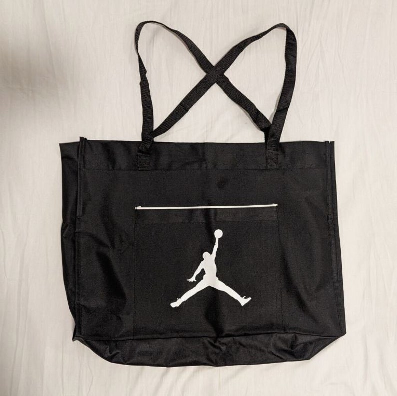Nike Air Jordan JUMPMAN Shoe Tote Bag 15" X 10" Black Holds 2 Shoe ...