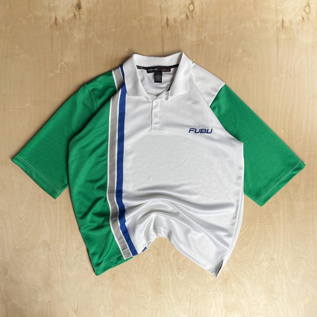 Vintage 2000s FUBU the Collection Polyester Collared Polo Jersey T ...
