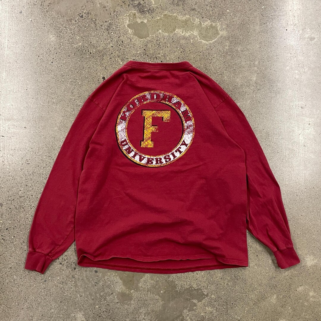 Vintage 2000s Champion Fordham University Long Sleeve T-shirt / New ...
