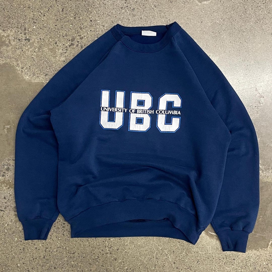 Vintage 1990s University of British Columbia UBC Crewneck Sweatshirt ...