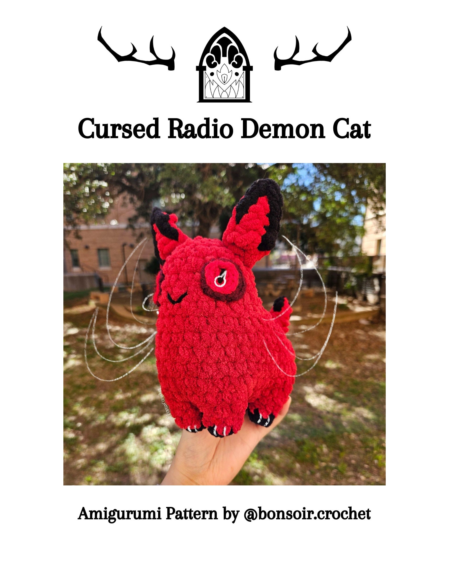 PDF PATTERN ONLY Cursed Cat Alastor From Hazbin Hotel Crochet Pattern ...