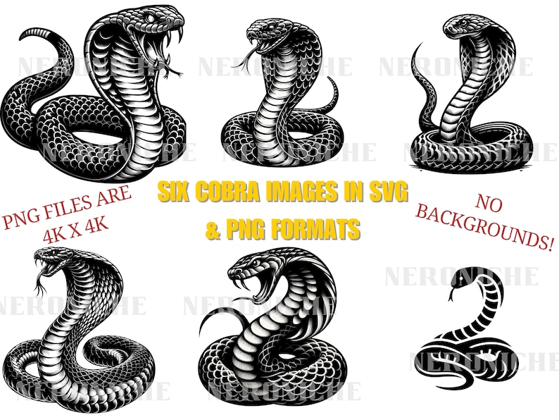 Cobra SVG, Cobra PNG, Cobra Decal, Cobra Logo, Cobra Illustration, King ...