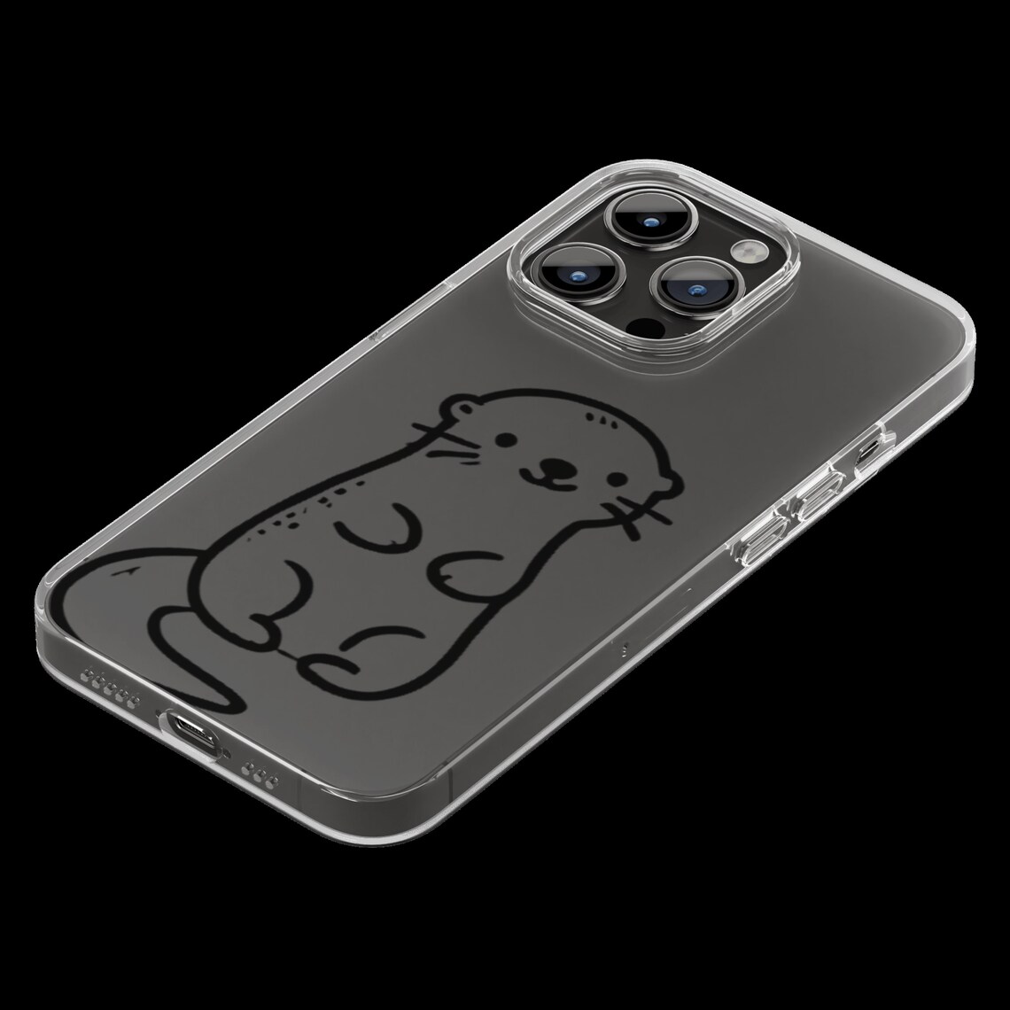 Cute Otter Silhouette SVG, Otter Clipart, Otter PNG, Sea Otter Svg ...