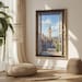 London Big Ben Window View Digital Art Print for Wall Decor, European ...