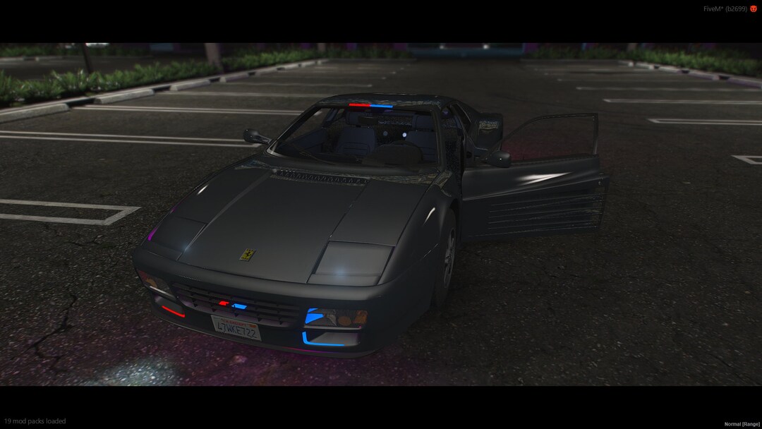 Police Ferarri Testarossa Fivem Grand Theft Auto 5 Mod High Quality ...