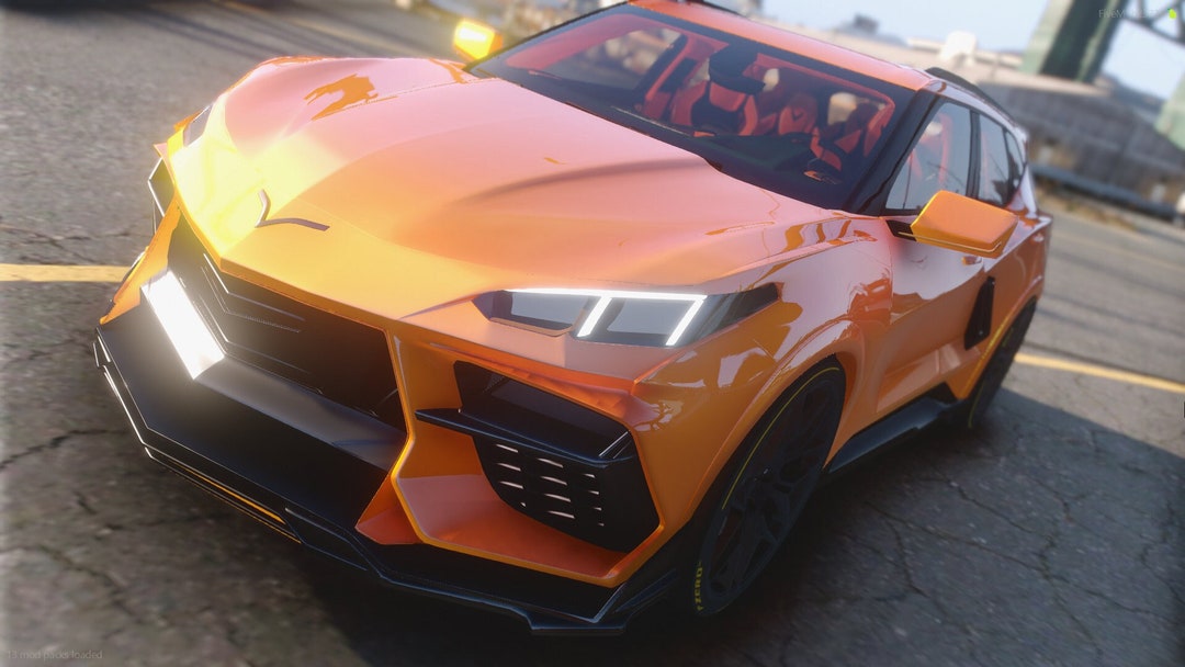 Chevrolet Corvette C8 Devil Ray SUV Fivem Grand Theft Auto 5 Mod High ...