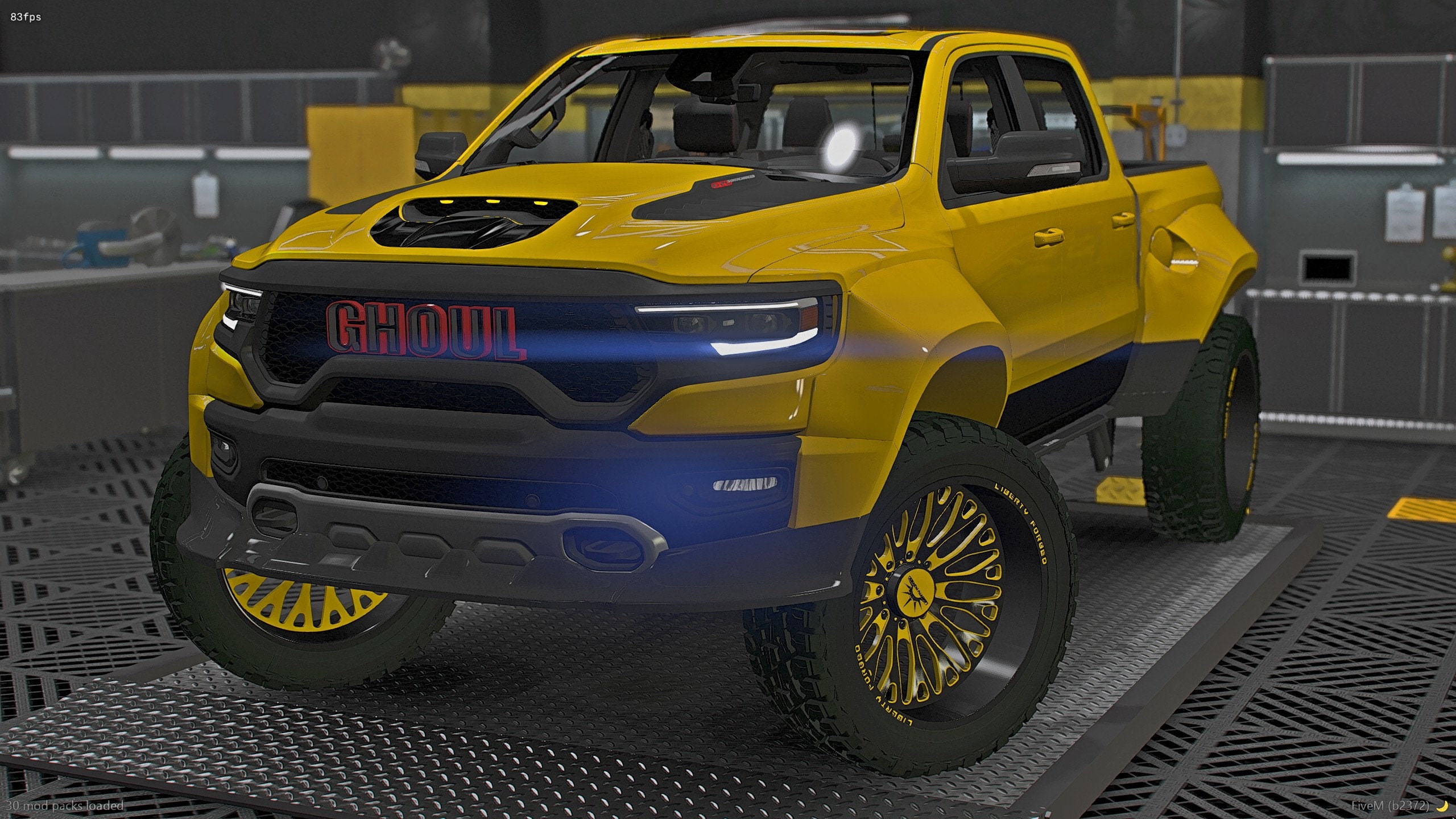 RAM TRX SRT Ghoul Widebody Lifted Fivem Grand Theft Auto 5 Mod High ...