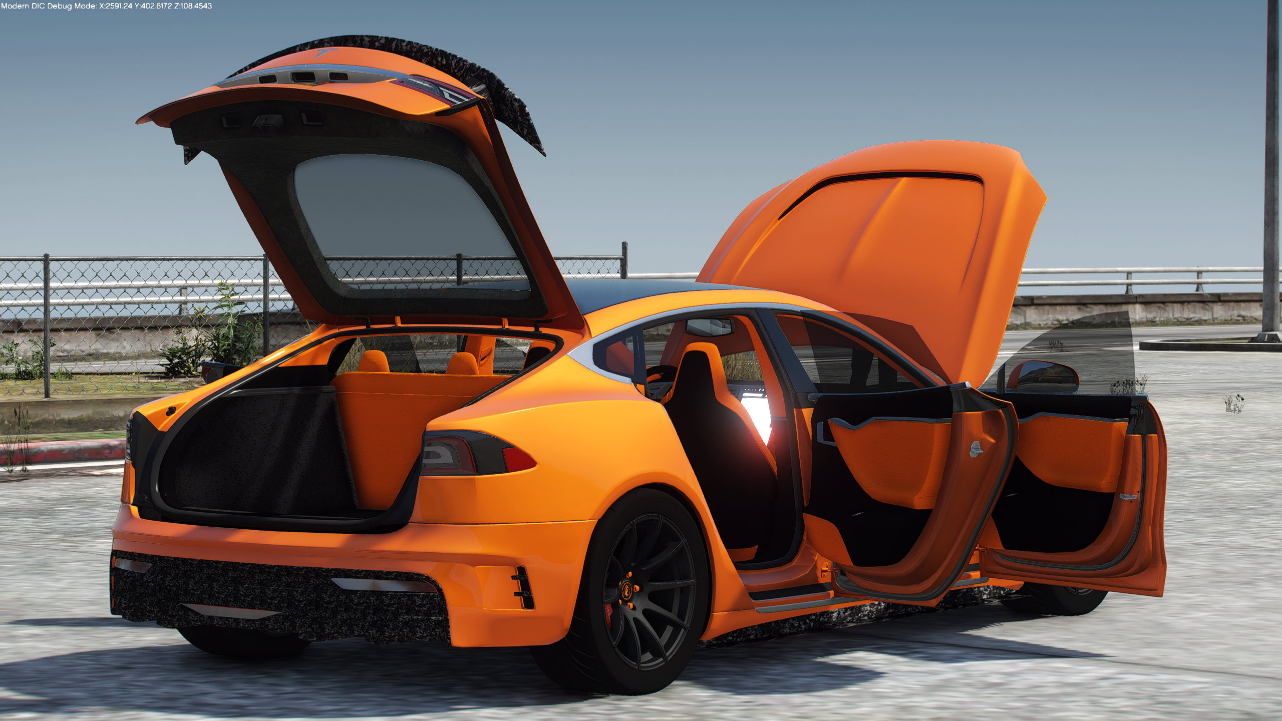 Tesla Model S Adro Widebody Fivem Grand Theft Auto 5 Mod High Quality ...