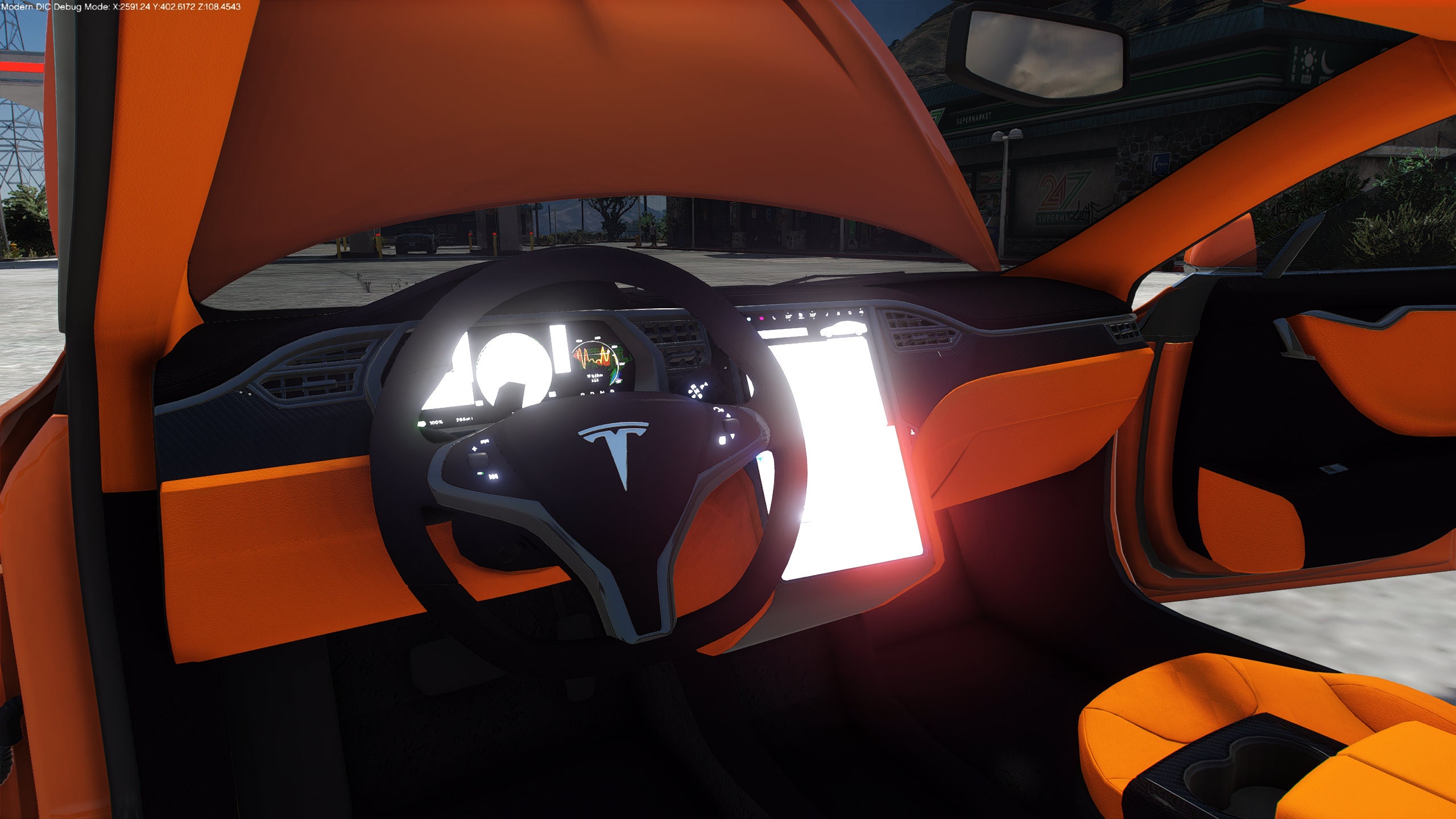 Tesla Model S Adro Widebody Fivem Grand Theft Auto 5 Mod High Quality ...