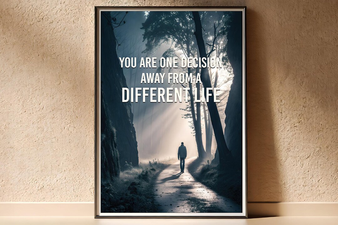 Motivational Quote Poster – Life Change, Personal Growth Art Print - Etsy