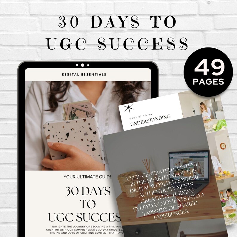 30 Days to UGC Success Digital Guide - Etsy