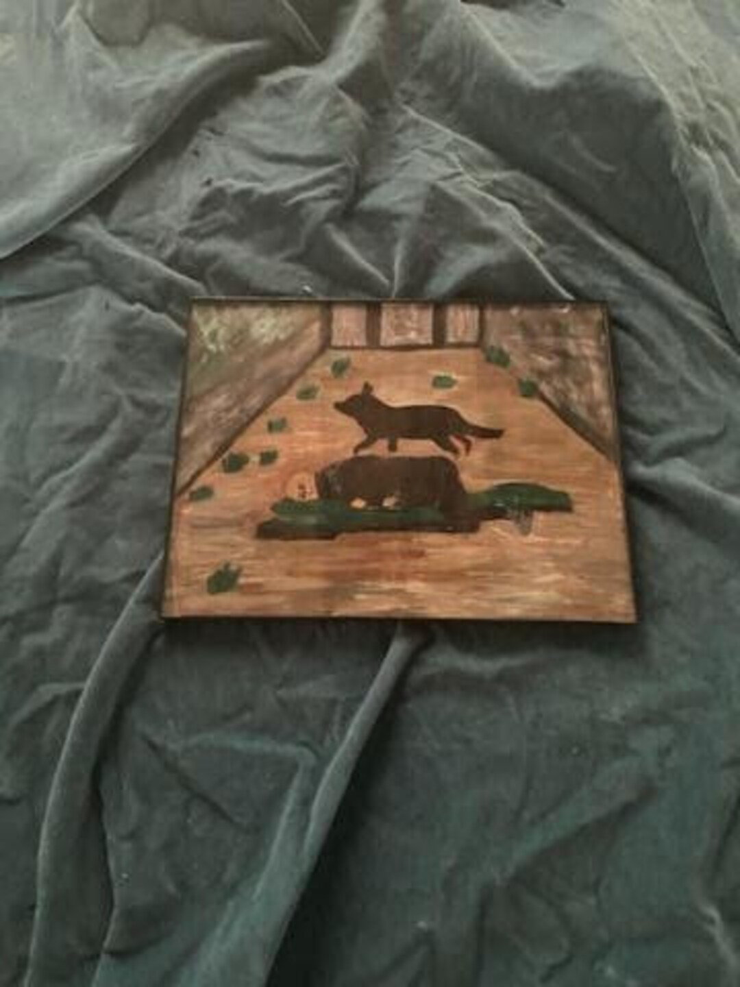Scene From Tarkovsky's Stalker Stalker Sleeping Original Mixed Media ...