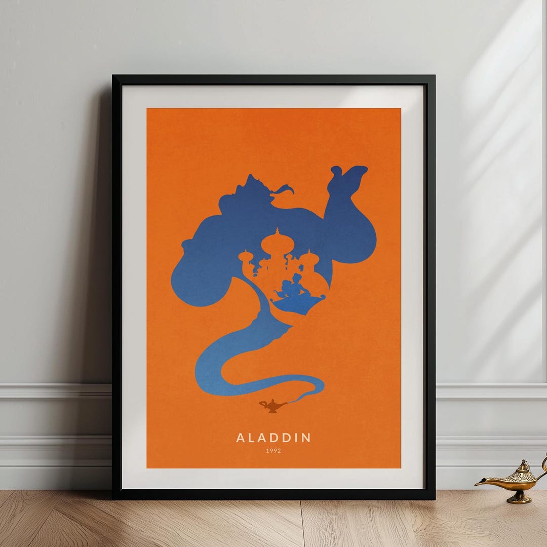 Aladdin Movie Poster Digital Download - Minimalist Film Print ...