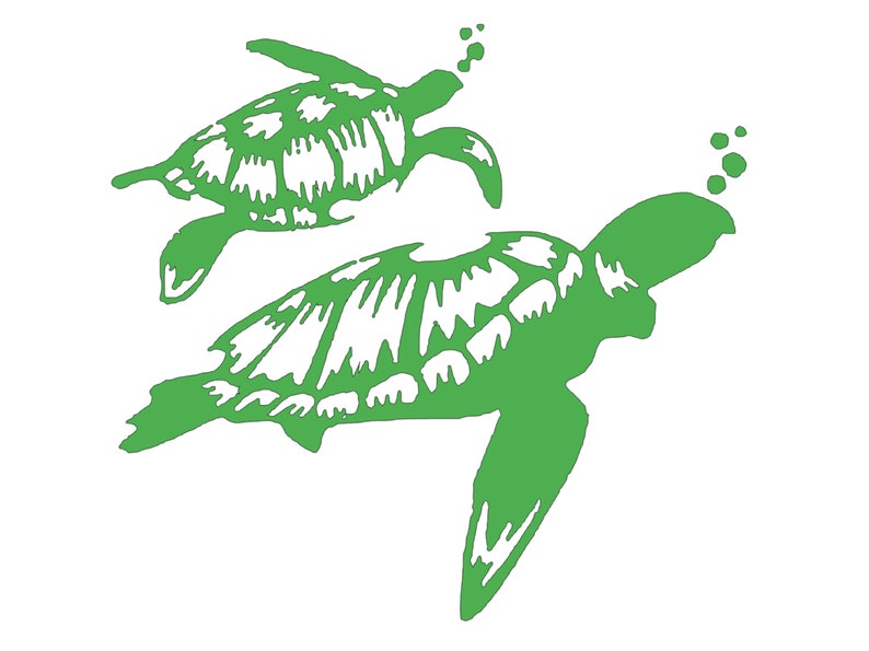 Turtle & Frog Decals - Etsy