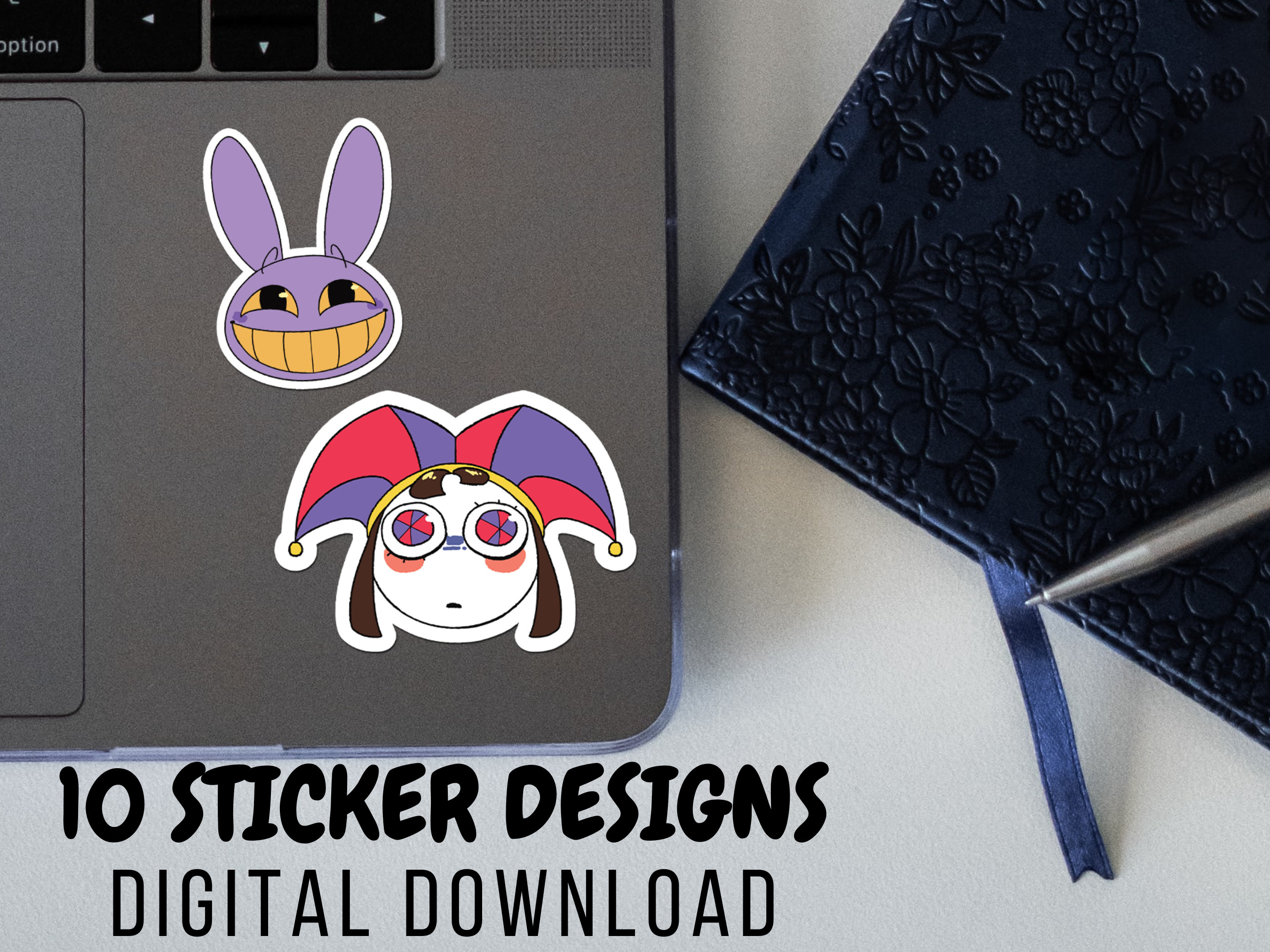 The Amazing Digital Circus Stickers Pomni, Jax, Ragatha, Caine, Bubble ...