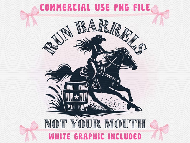 Barrel Racing PNG, Love Barrel Racing Png File, Women Barrel Racing Png ...