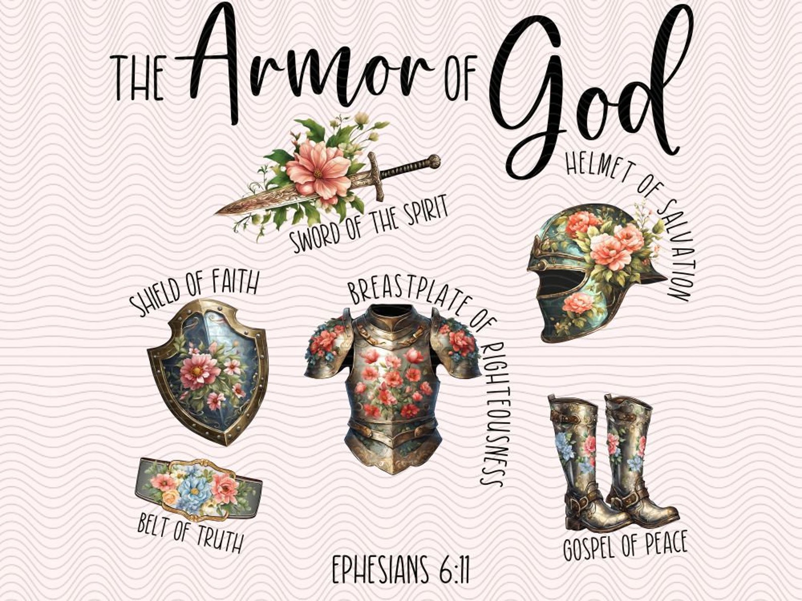 Christian PNG, Armor of God Sublimation Design, Bible Verse Shirt ...