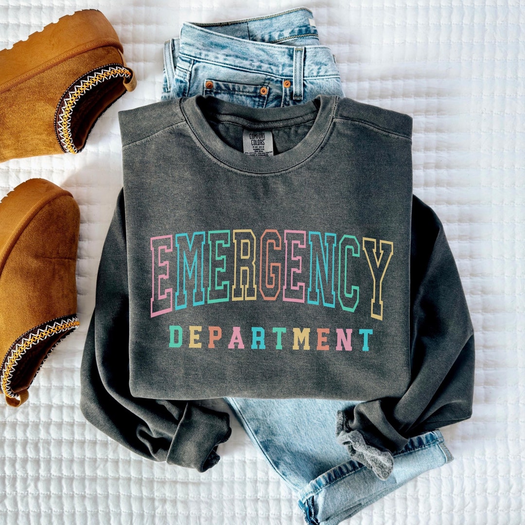 Emergency Department Varsity Png, Colorful ER Nurse SVG - Etsy